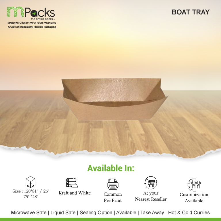 Boat Tray 14oz Kraft – Mpacks
