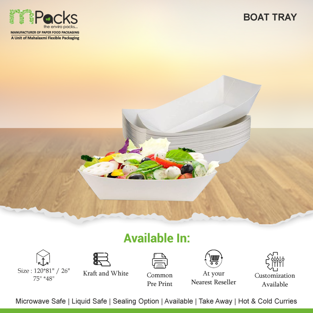Boat Tray 6oz White – Mpacks